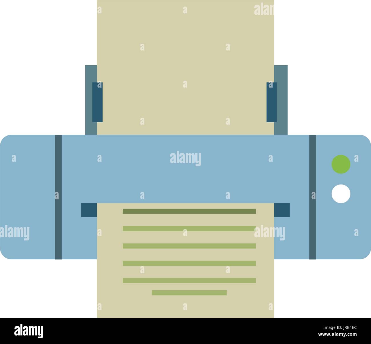 printer paper mobile application multimedia device Stock Vector Image ...