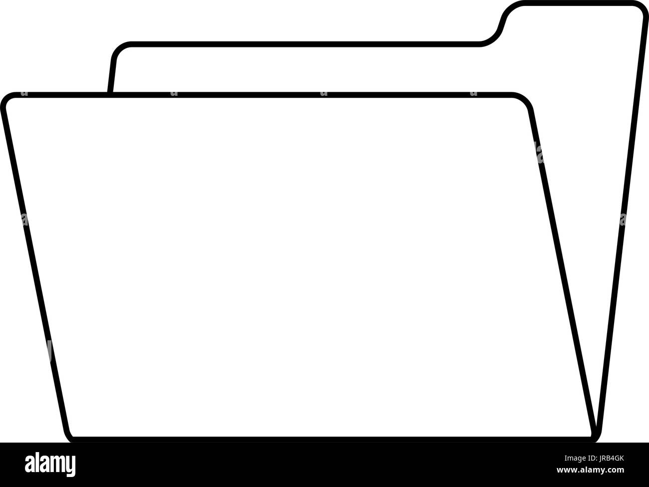 empty folder archive office supply icon Stock Vector Image & Art - Alamy