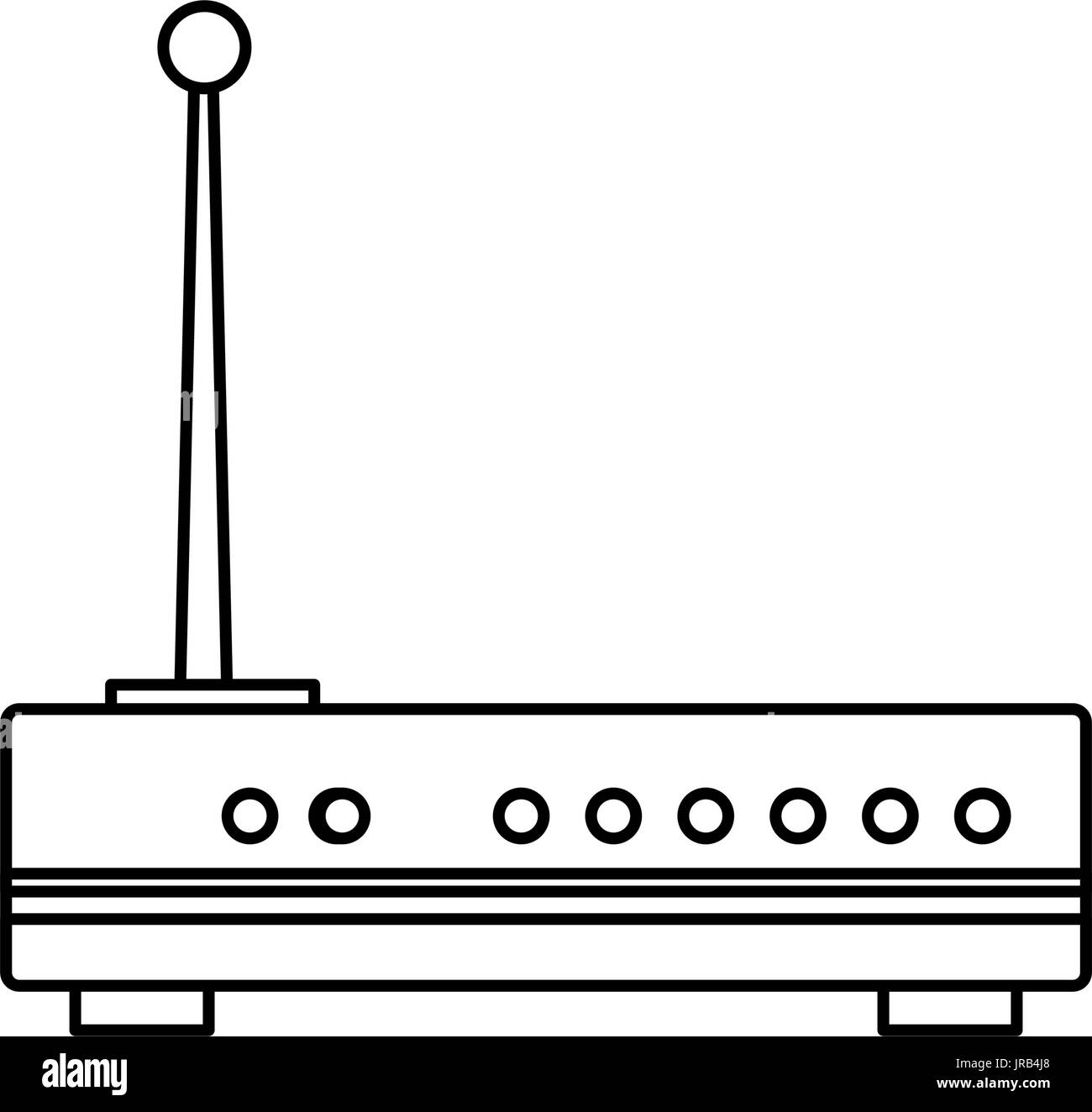 wireless network router switch modern digital broadband internet ...