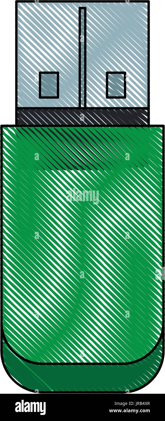 flash drive template usb memory connection data Stock Vector Image ...