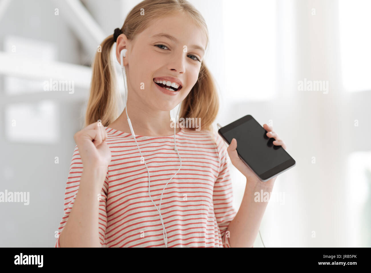 Child getting excited hi-res stock photography and images - Alamy