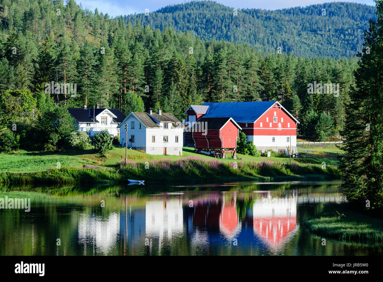 Small village with two main houses and some farm buildings situated in ...