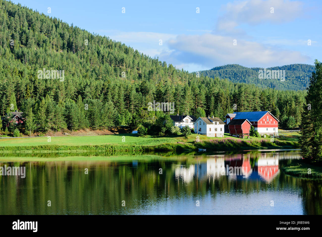 Small village with two main houses and some farm buildings situated in ...