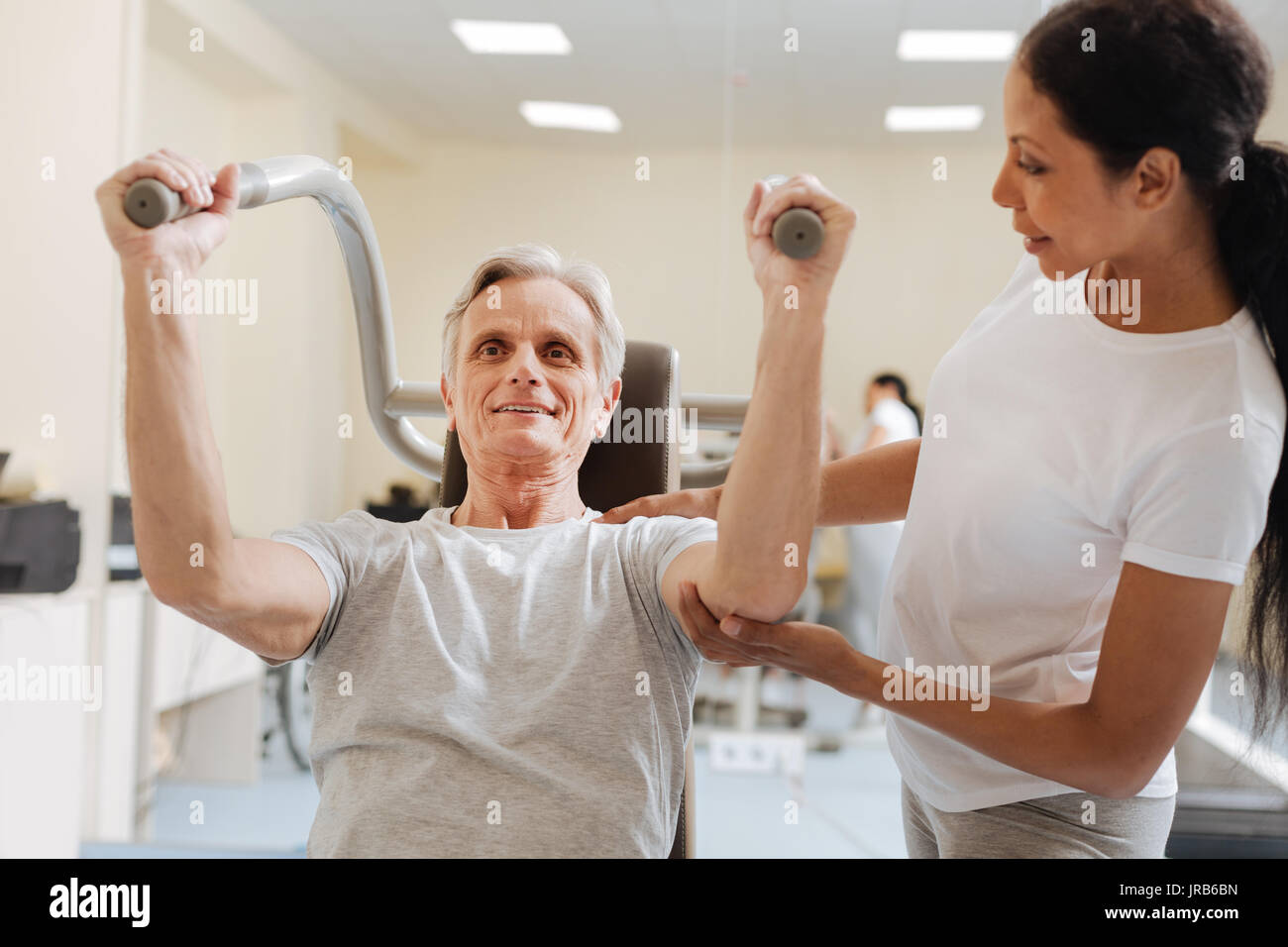 Positive delighted male person going toward his aim Stock Photo - Alamy