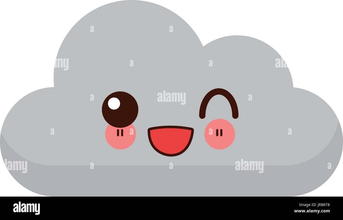 Weather icon kawaii Stock Vector Images - Alamy