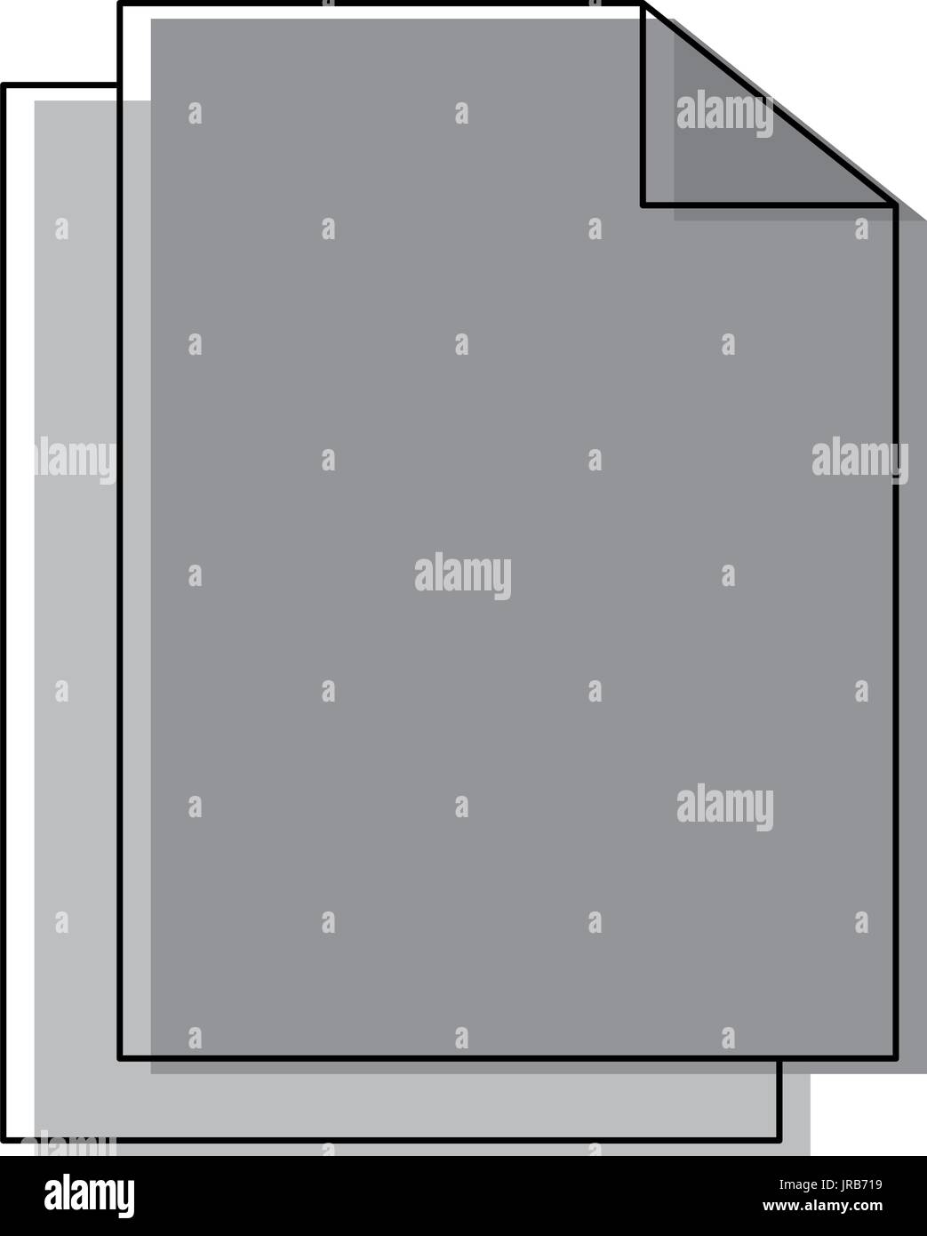 blank paper sheets page file document Stock Vector Image & Art - Alamy