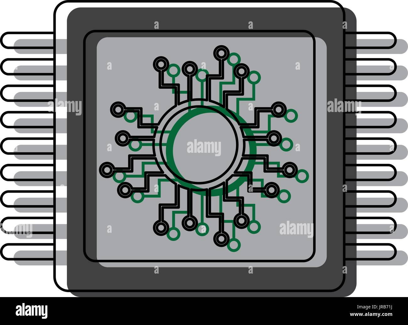 cpu microprocessor circuit board connect Stock Vector Image & Art - Alamy