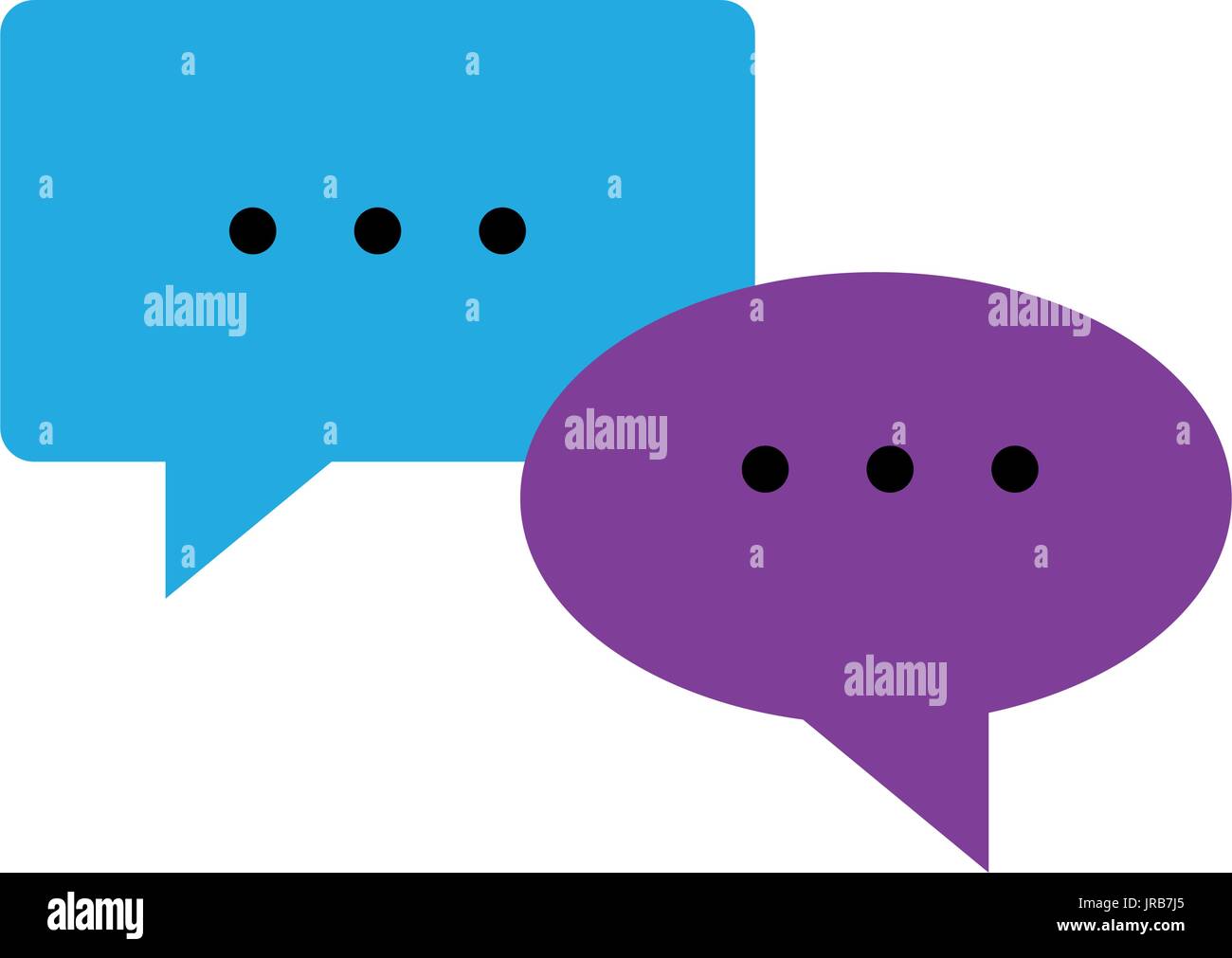 speech bubbles chat comment message image Stock Vector Image & Art - Alamy