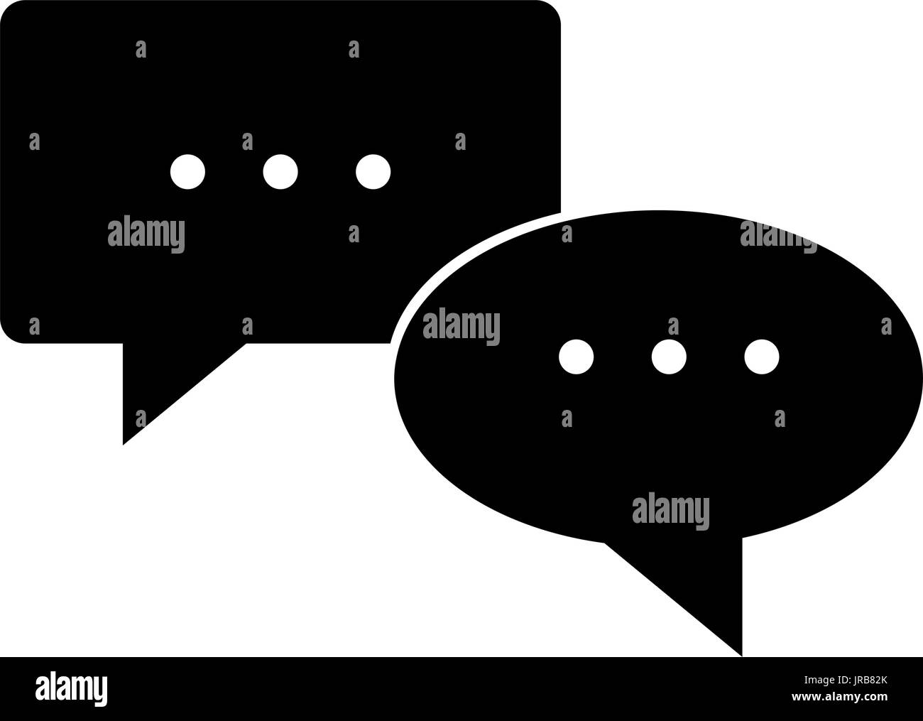 speech bubbles chat comment message image Stock Vector Image & Art - Alamy