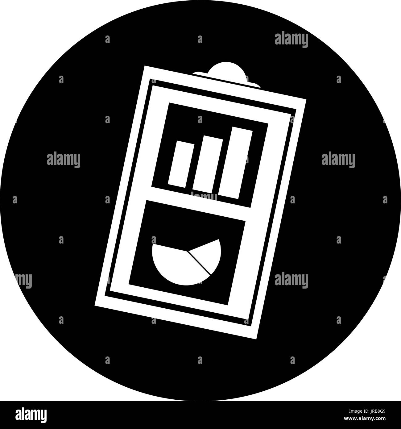 financial report business clipboard with financial data charts graphs ...