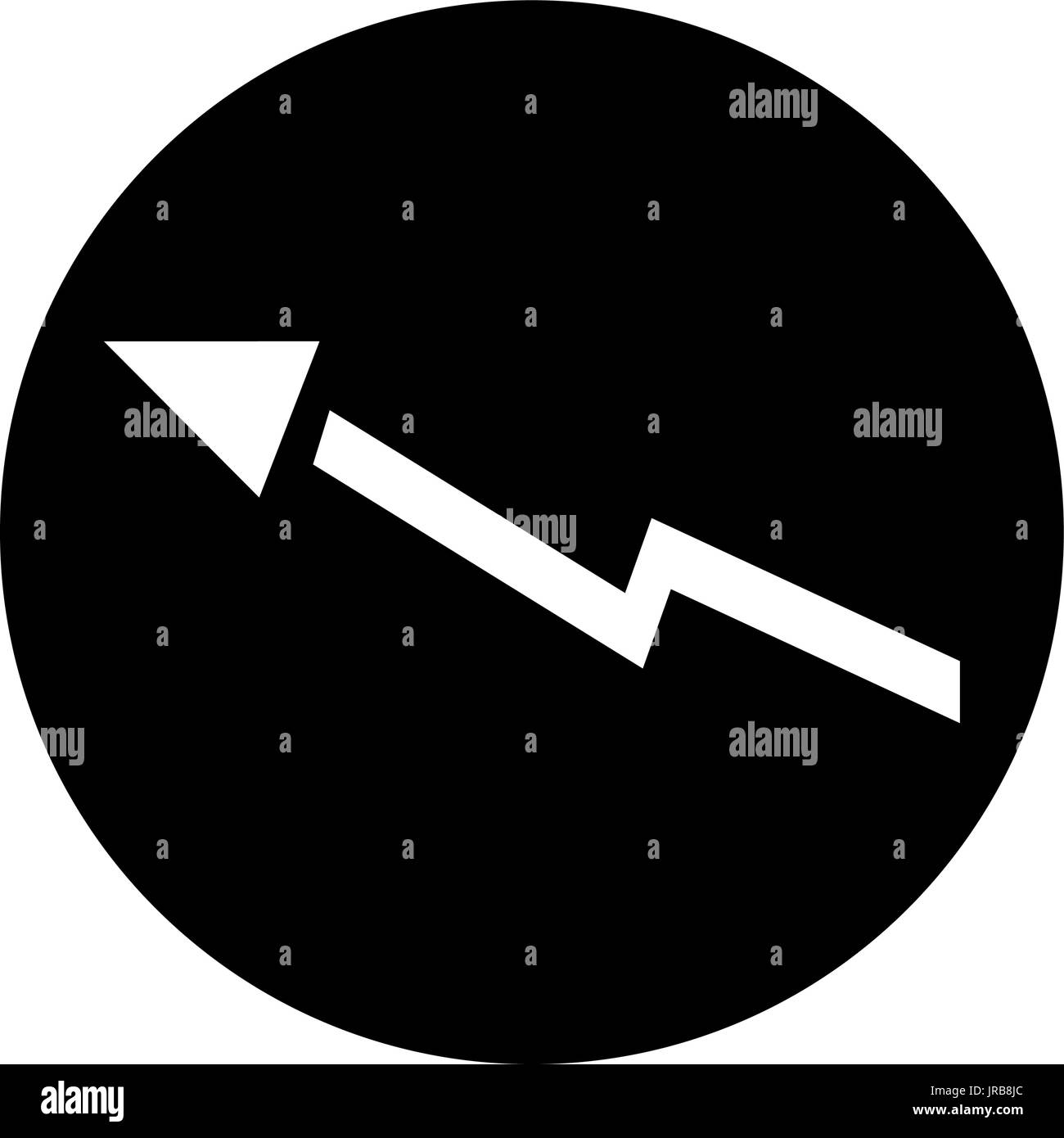 arrow growing upward business financial concept Stock Vector Image ...
