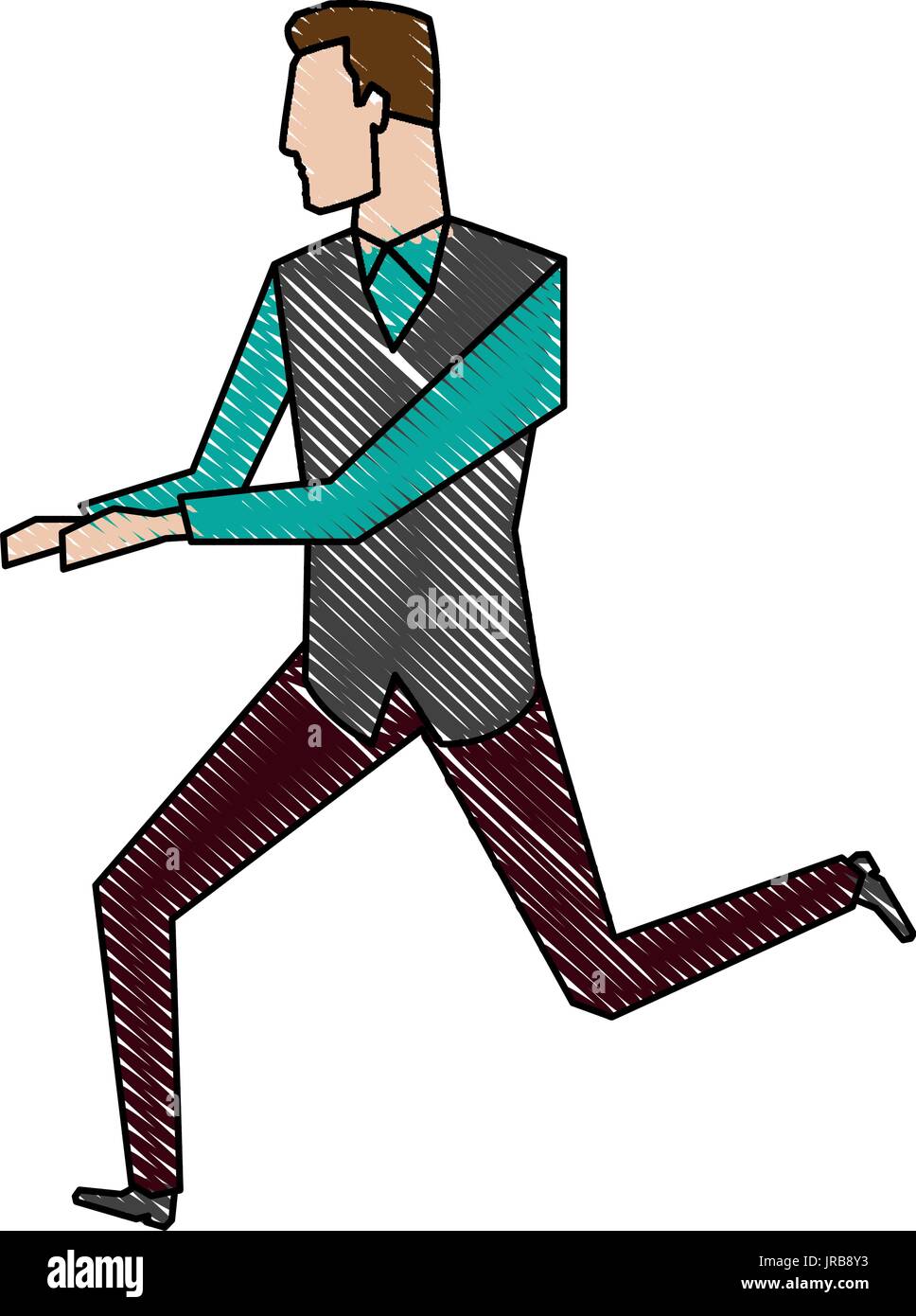 businessman running energetic dynamic concept Stock Vector Image & Art - Alamy