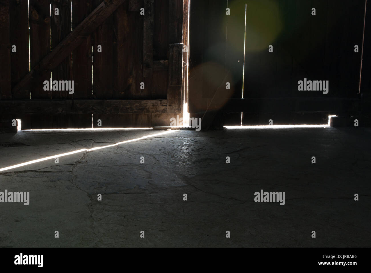 Wooden doors in birkenau concentration camp hi-res stock photography ...