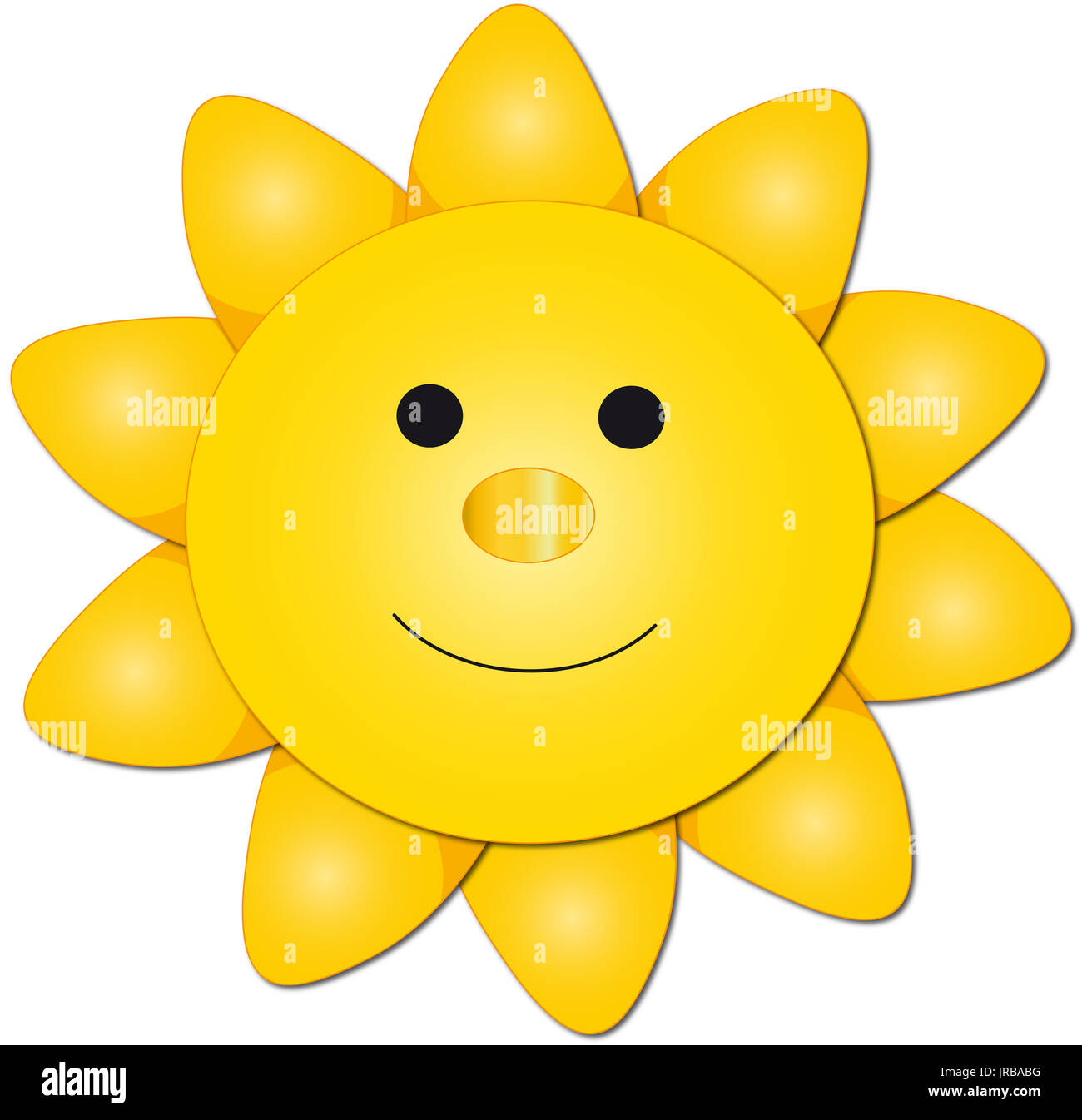 happy sun isolated Stock Photo - Alamy