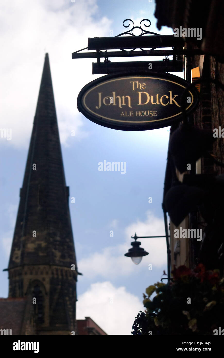 The John Duck Ale house, Durham town Stock Photo - Alamy