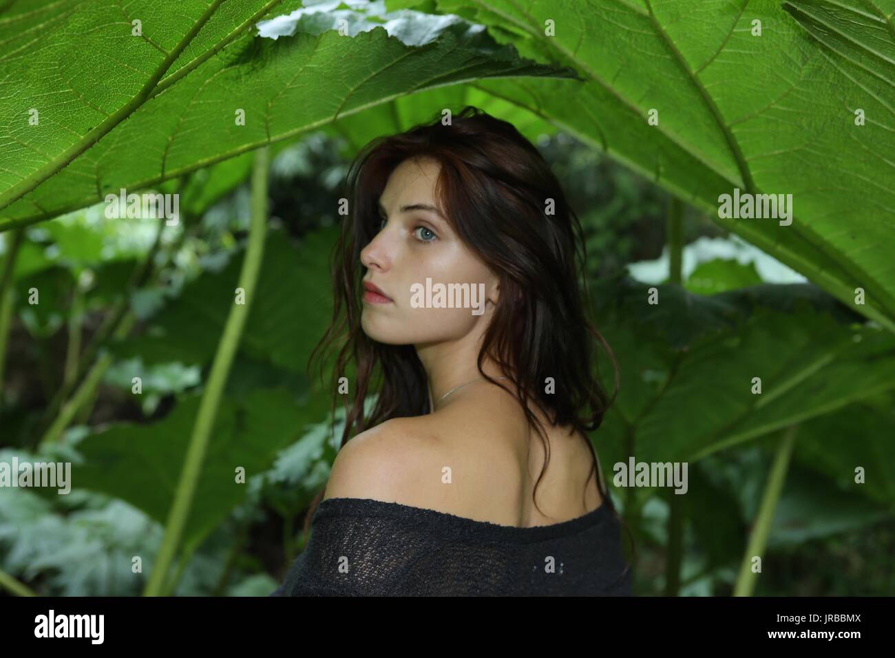 German model in Cannizaro park Wimbledon London 2017 Stock Photo - Alamy
