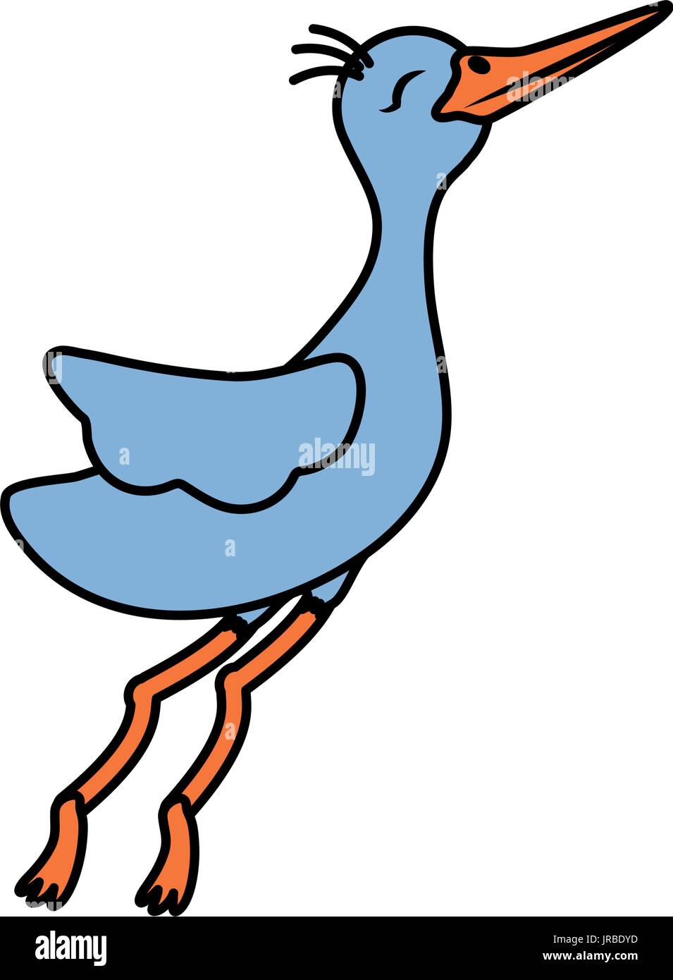 Cute stork cartoon Stock Vector Image & Art - Alamy