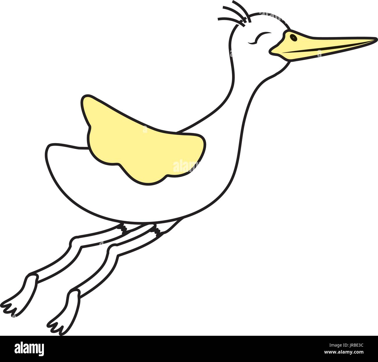 Cute stork cartoon Stock Vector Image & Art - Alamy