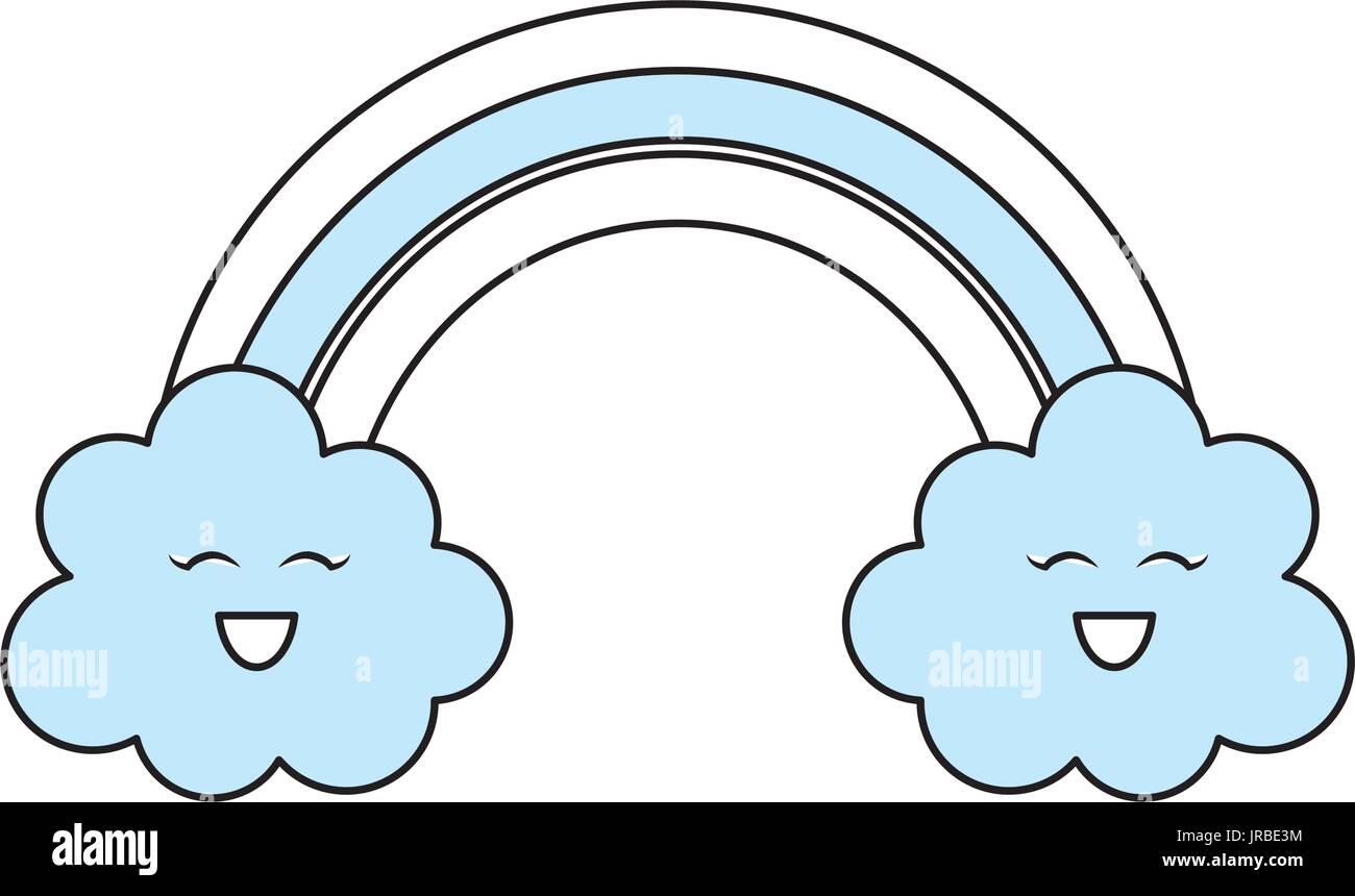 Beautiful rainbow cartoon Stock Vector Image & Art - Alamy