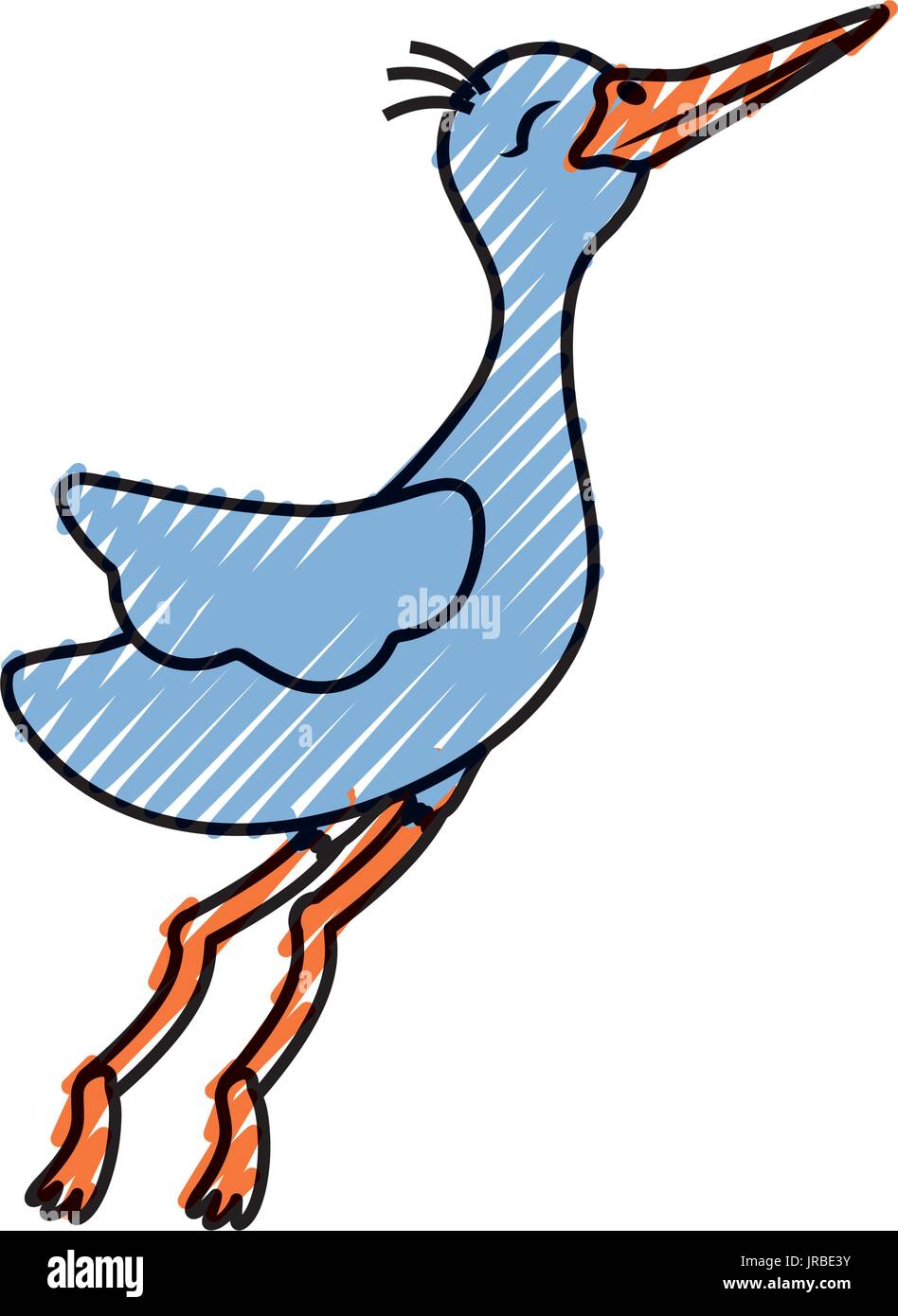 Cute stork cartoon Stock Vector Image & Art - Alamy