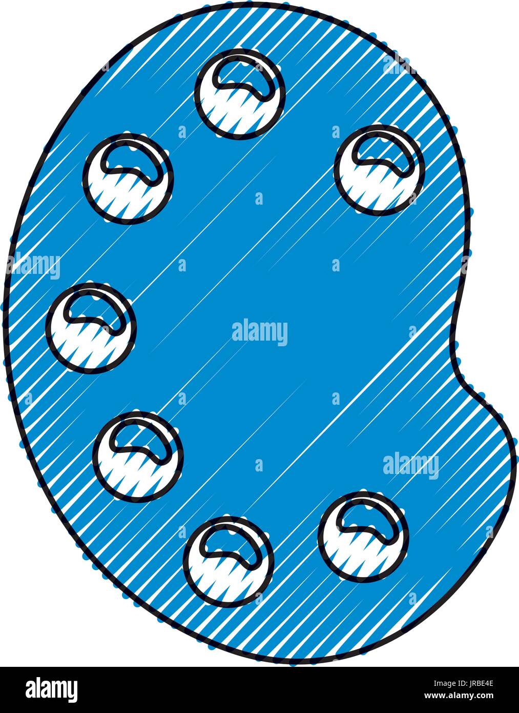 Paint palette symbol Stock Vector Image & Art - Alamy