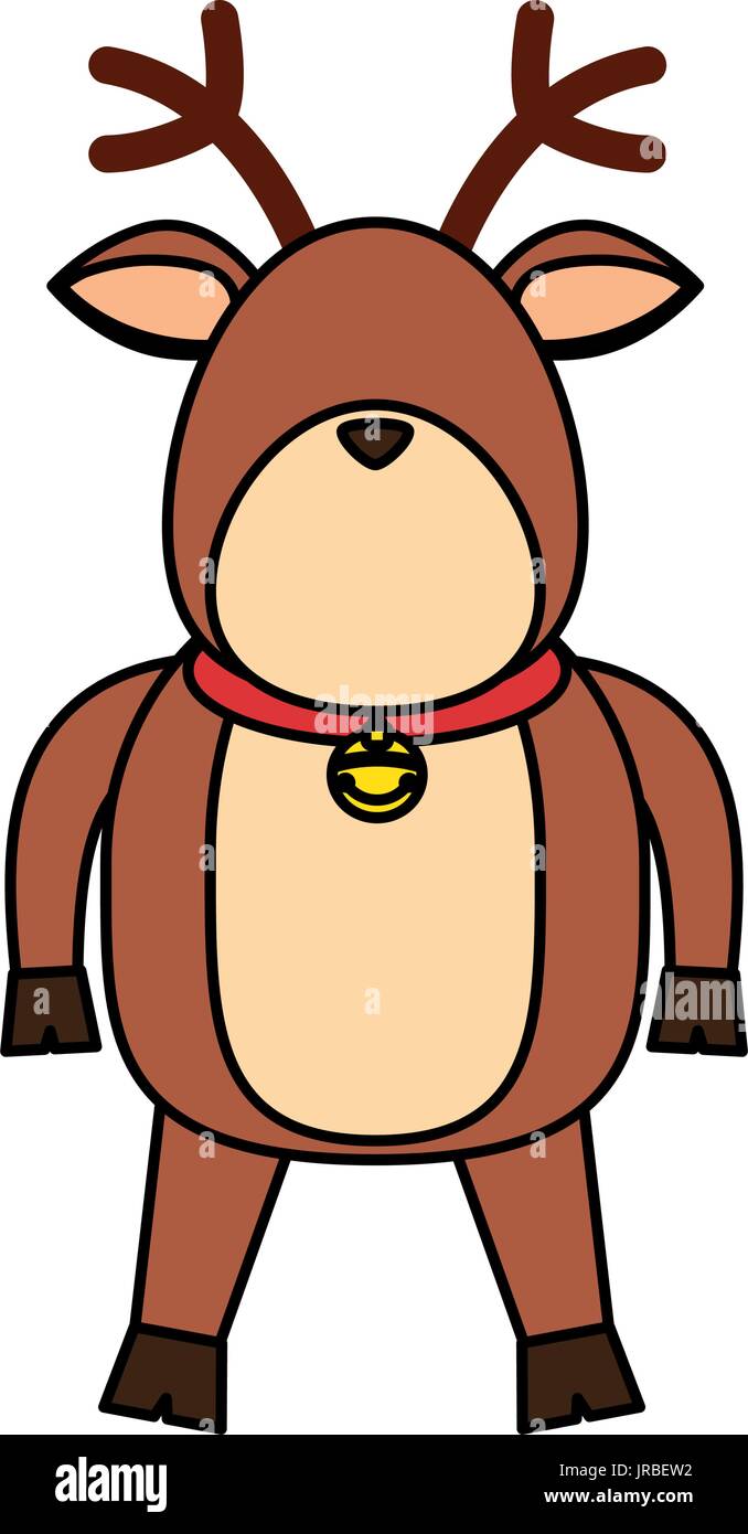 Christmas reindeer cartoon Stock Vector Image & Art - Alamy