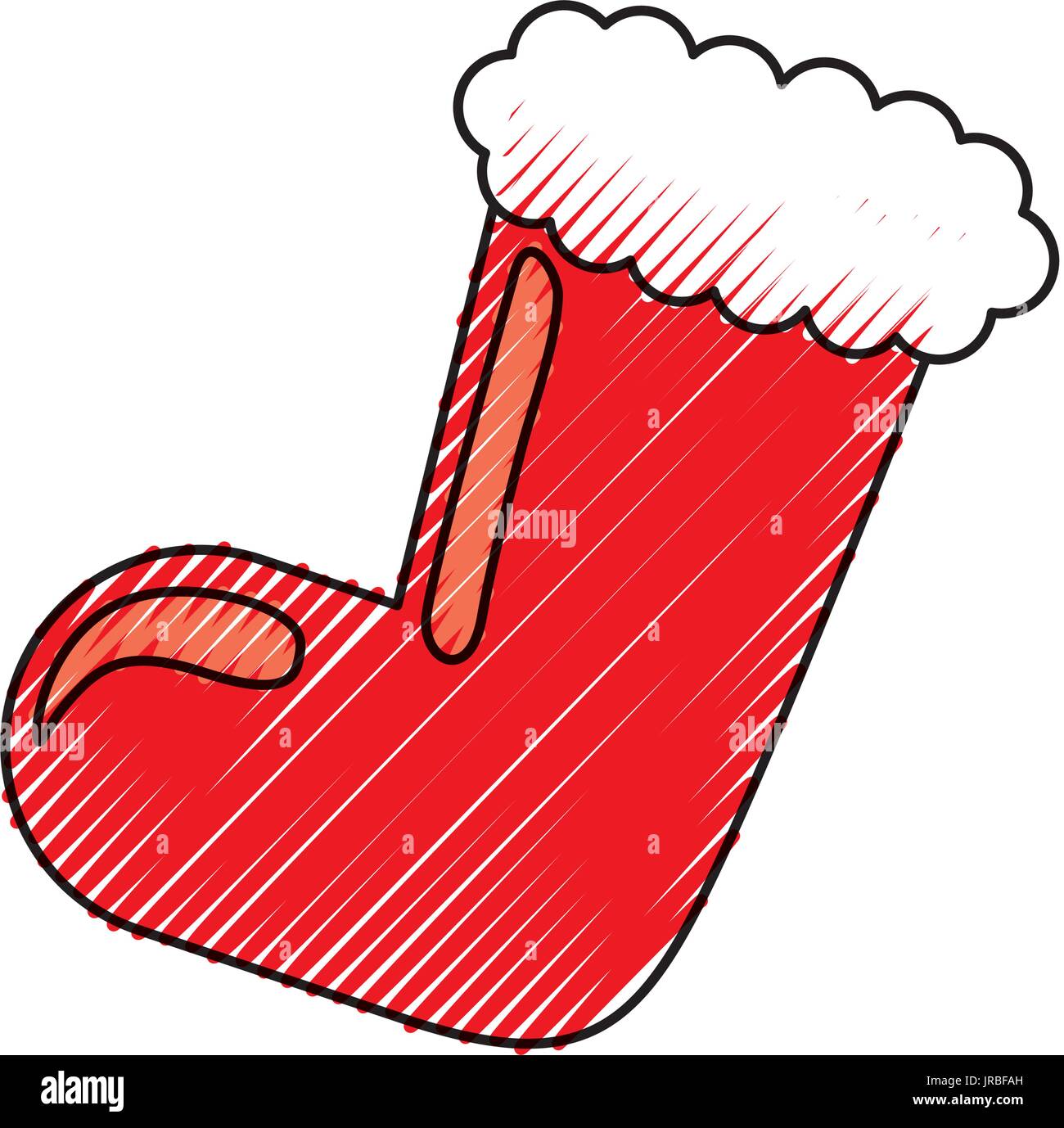 Christmas santa boot Stock Vector Image & Art - Alamy