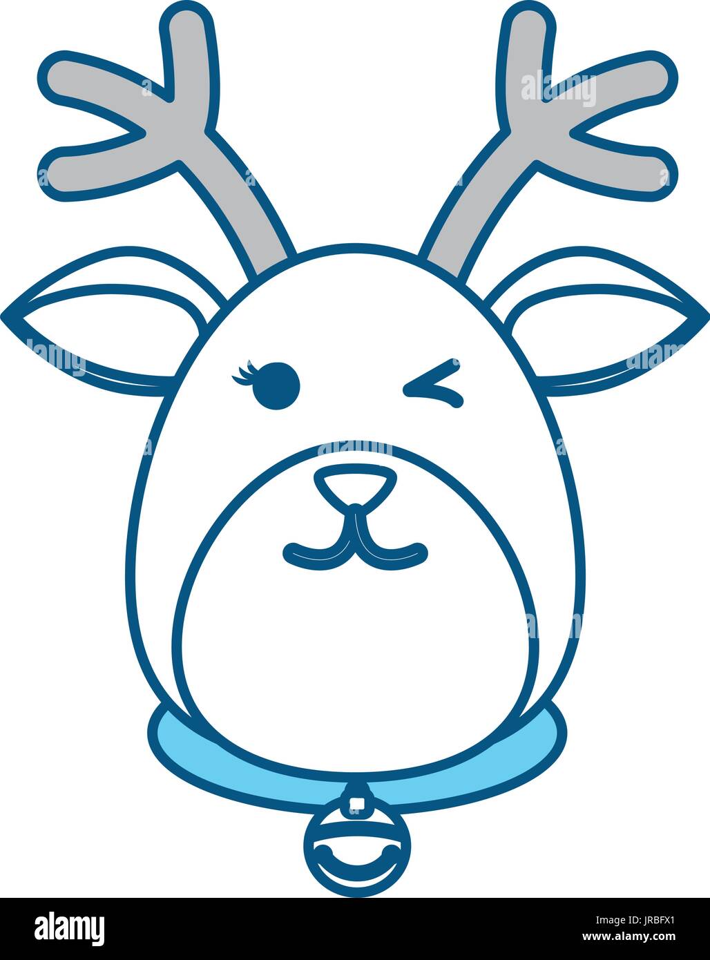 Christmas reindeer cartoon Stock Vector Image & Art - Alamy