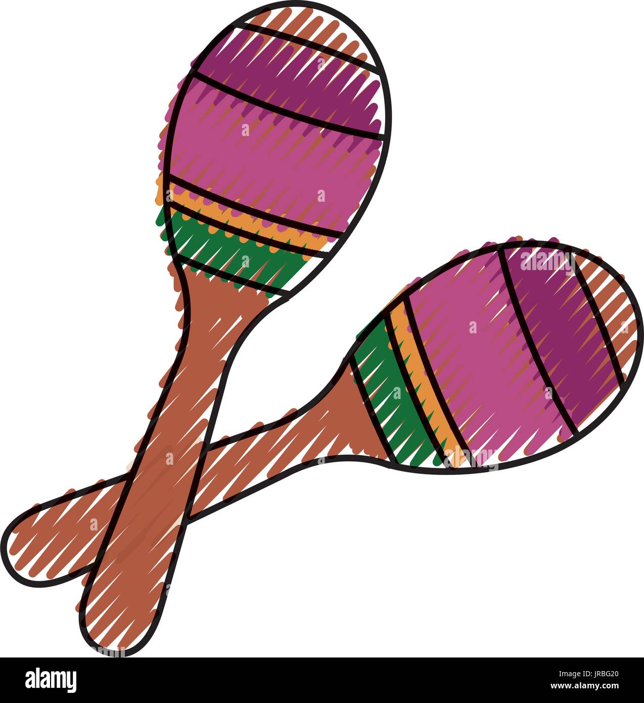 Maracas music instrument Stock Vector Image & Art - Alamy
