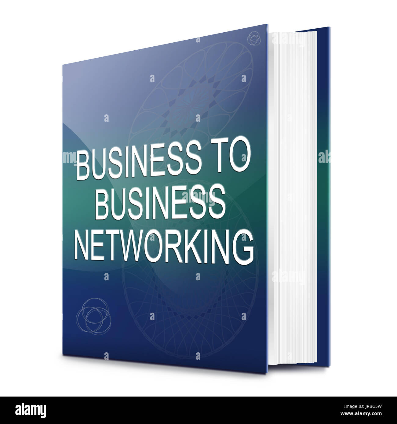 3d Illustration depicting a text book with a business to business ...