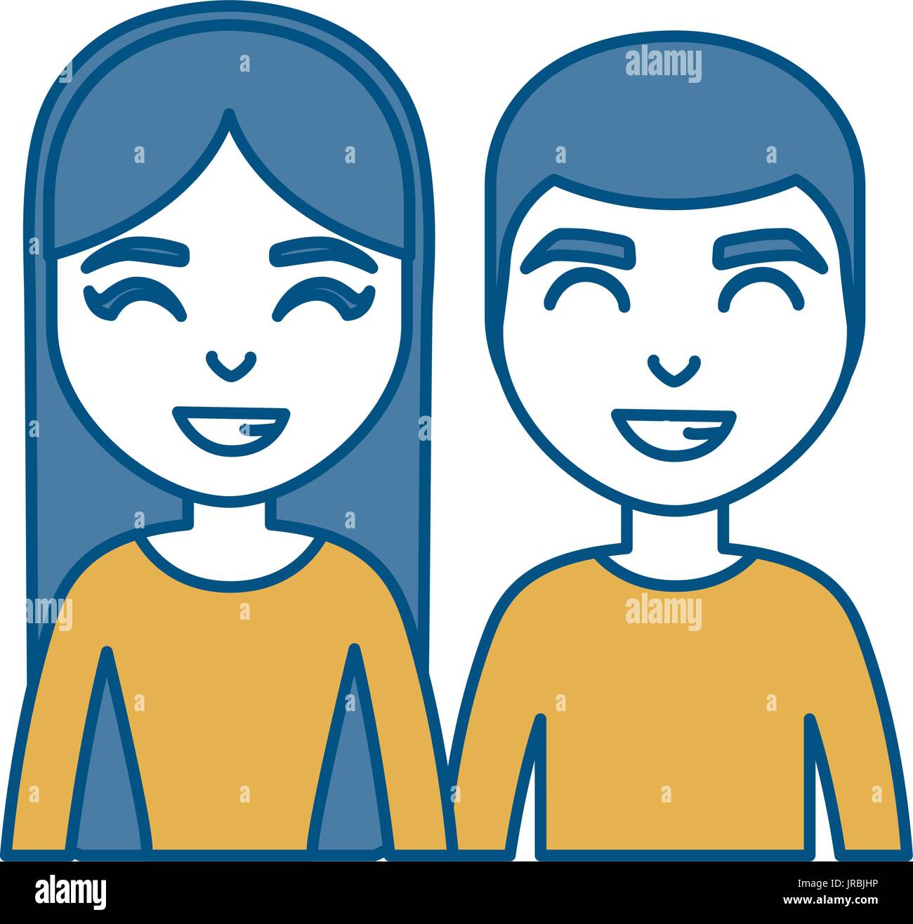 cartoon couple smiling icon Stock Vector Image & Art - Alamy
