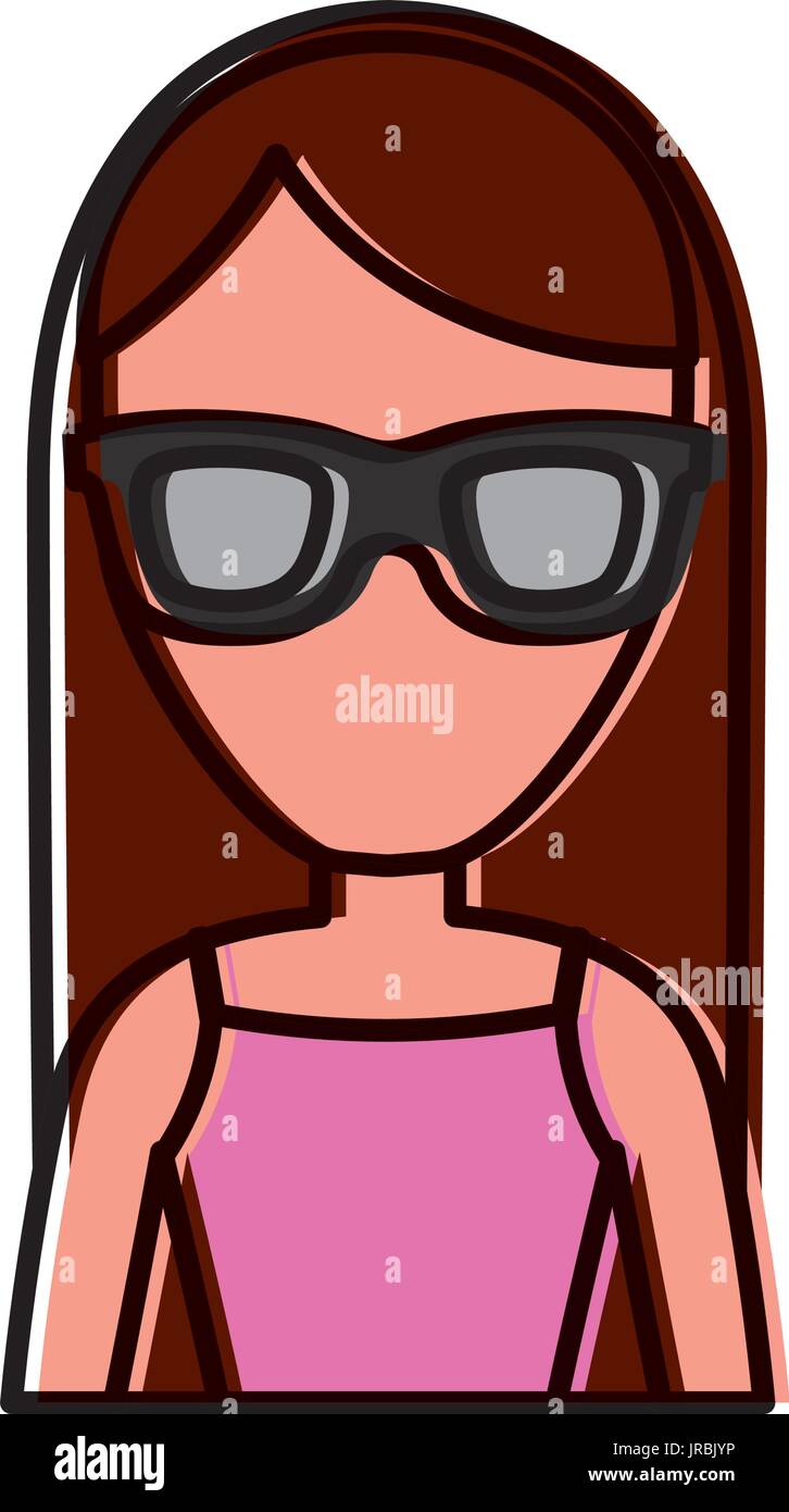woman with glasses icon Stock Vector Image & Art - Alamy