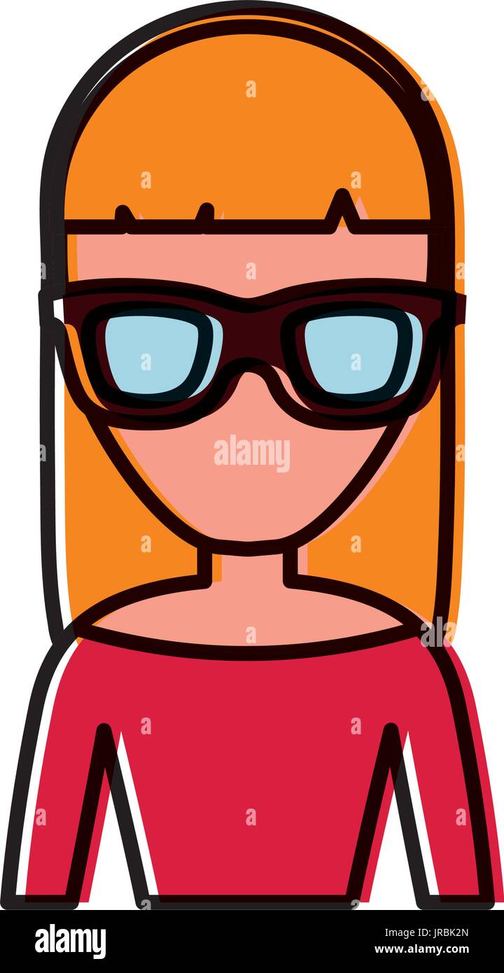 woman with glasses icon Stock Vector Image & Art - Alamy