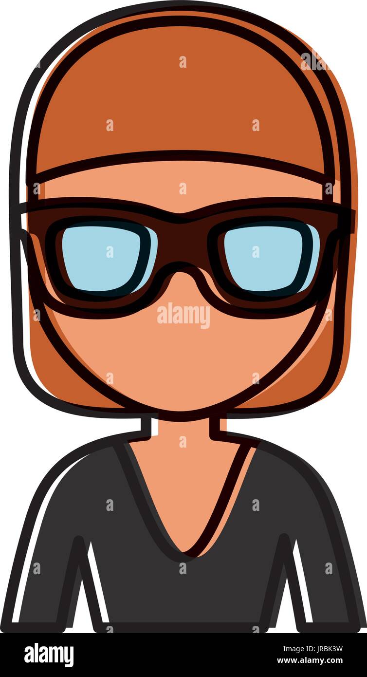 woman with glasses icon Stock Vector Image & Art - Alamy