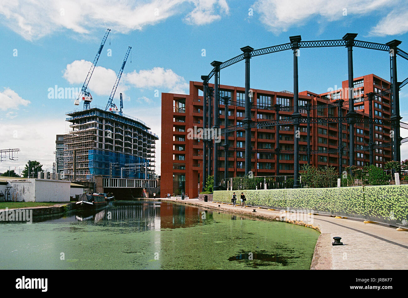 Modern new urban redevelopment renewal waterway hi-res stock ...