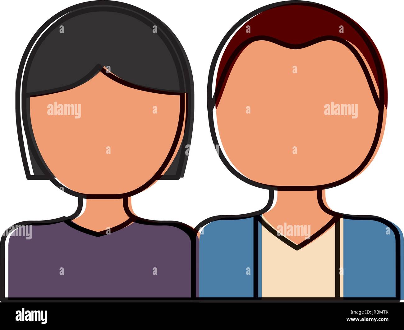 avatar couple icon Stock Vector Image & Art - Alamy