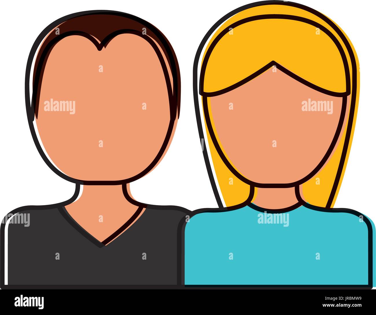 avatar couple icon Stock Vector Image & Art - Alamy
