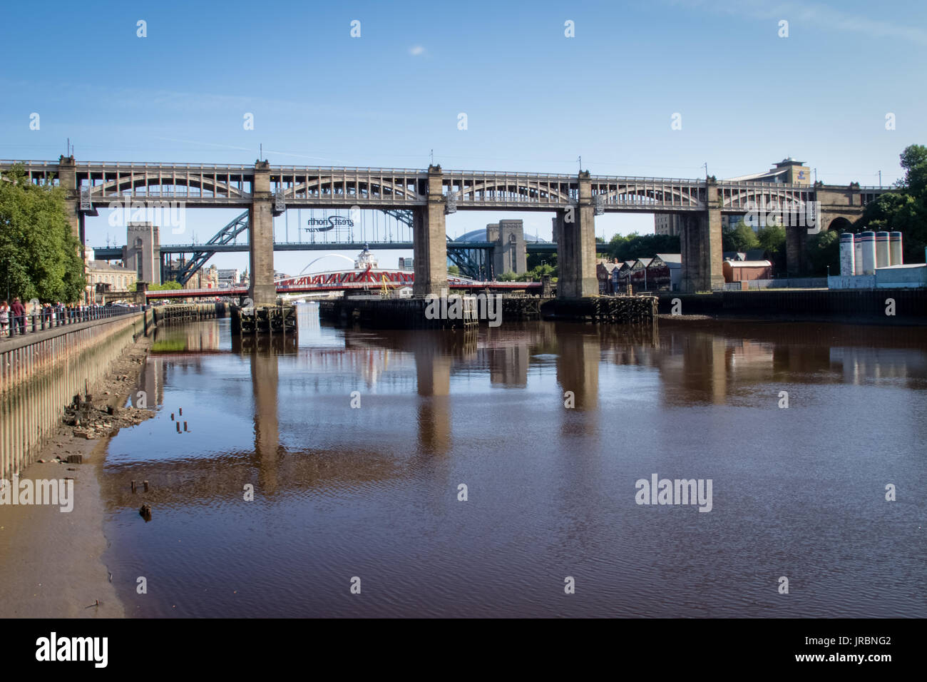 Scenes from the Newcastle city centre and the river Tyne Stock Photo ...