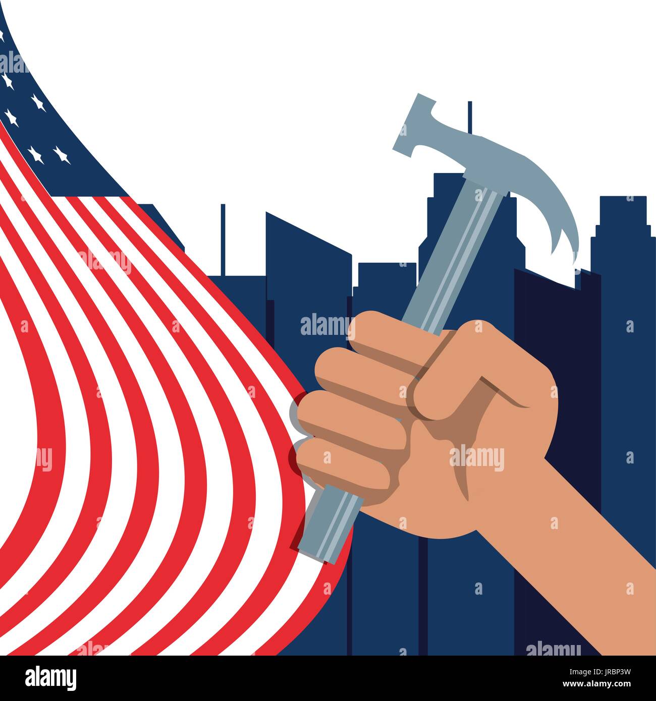 hand symbol to labor day celebration Stock Vector Image & Art - Alamy