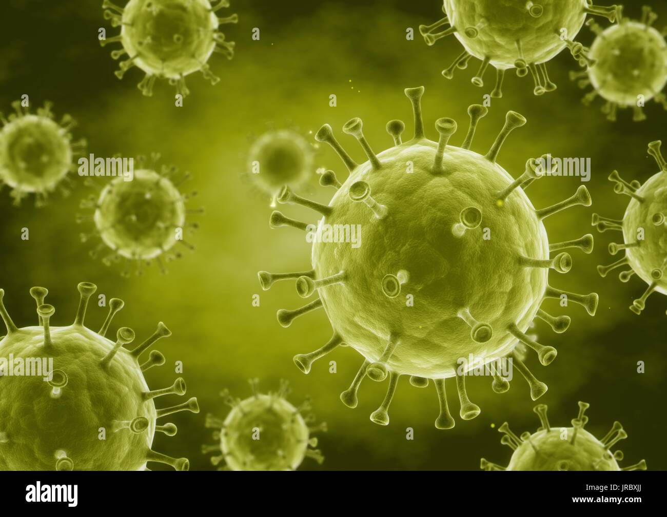 3D rendering Virus closeup Stock Photo - Alamy