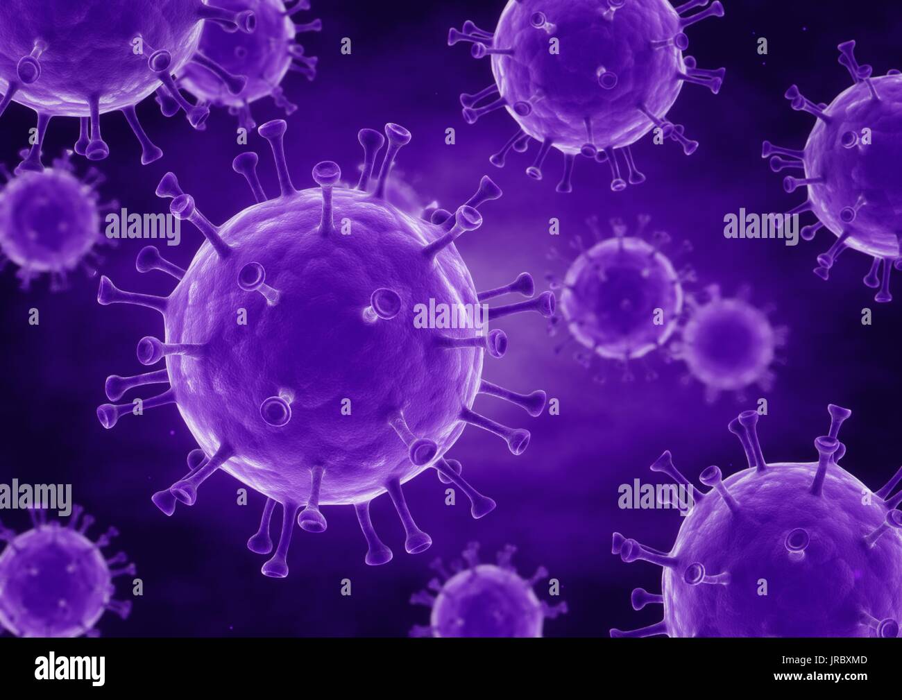 3D rendering Virus closeup Stock Photo - Alamy