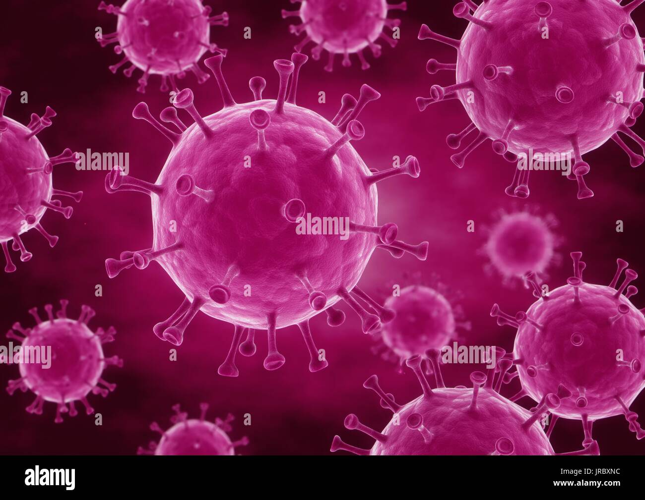3D rendering Virus closeup Stock Photo - Alamy