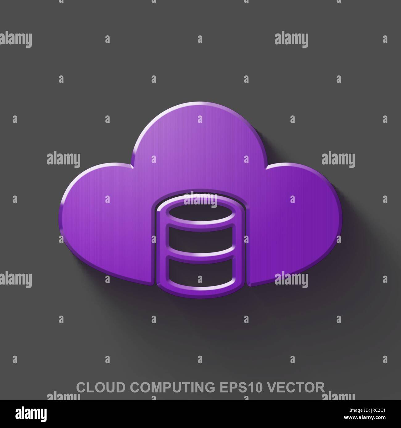 Flat metallic cloud technology hi-res stock photography and images - Alamy
