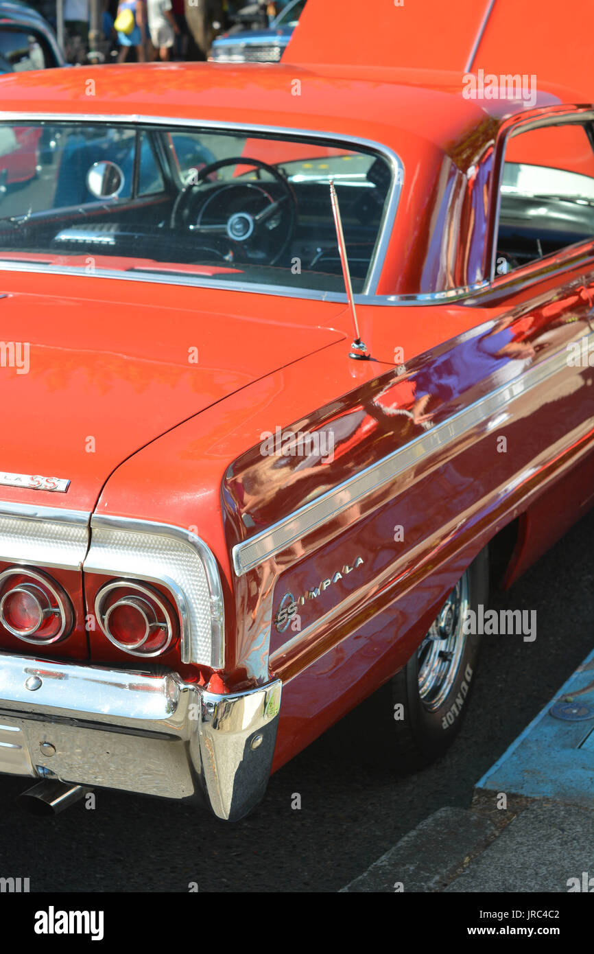 Red Vintage Cars Stock Photo - Alamy