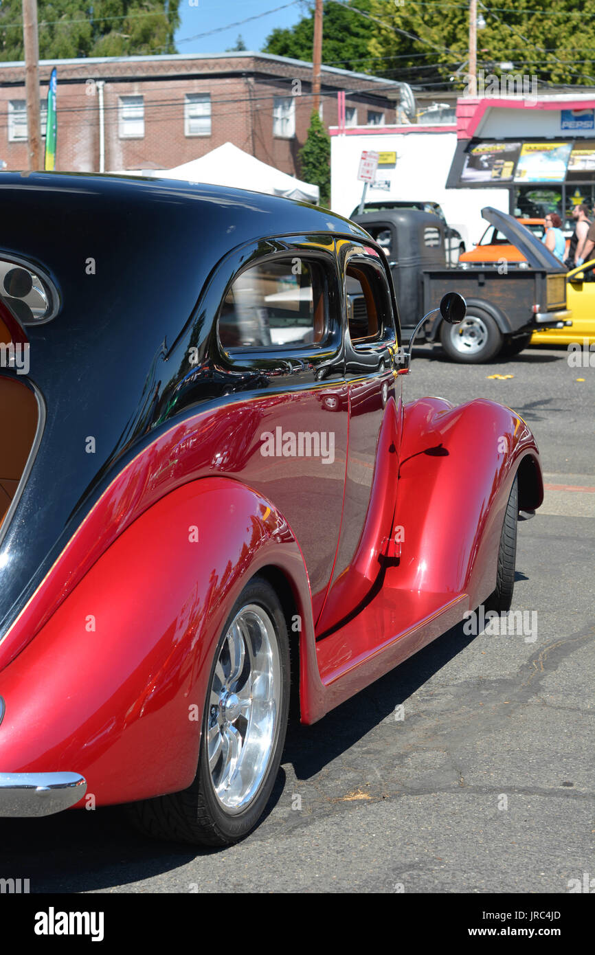 Red Vintage Cars Stock Photo - Alamy