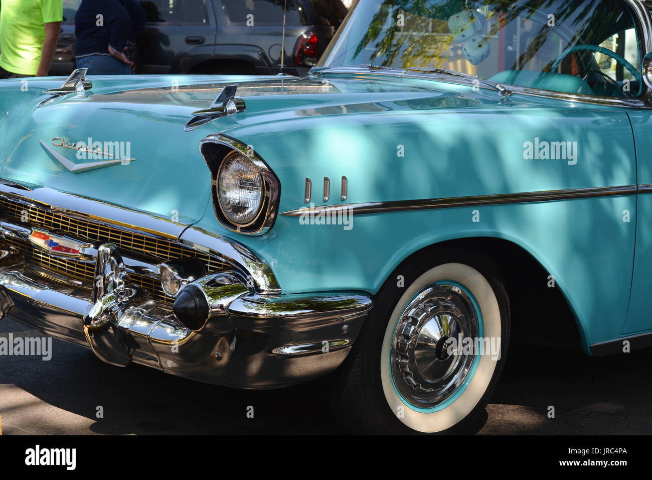 Blue Vintage Cars Stock Photo - Alamy