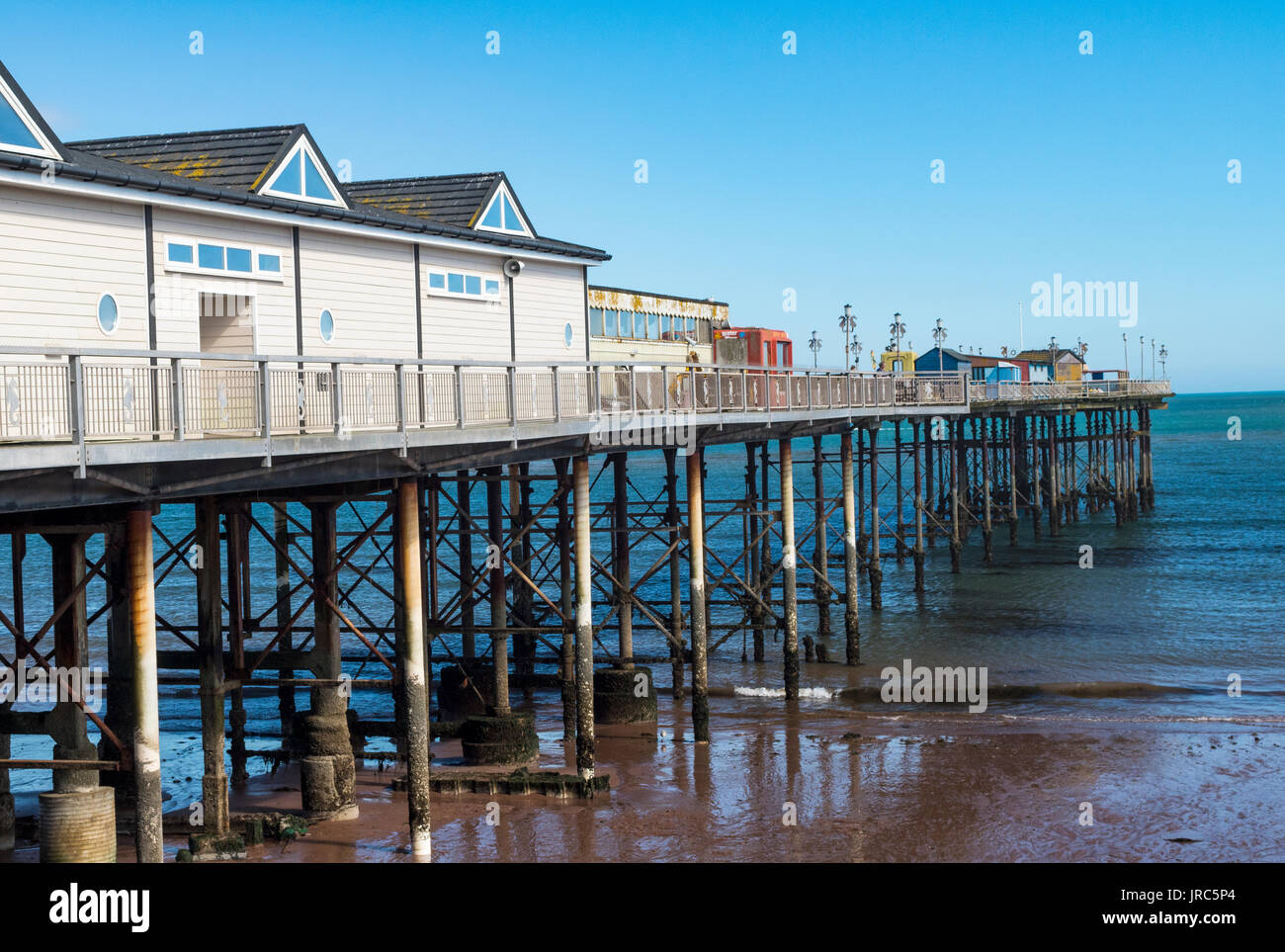 Devon beach hut shadow hi-res stock photography and images - Alamy