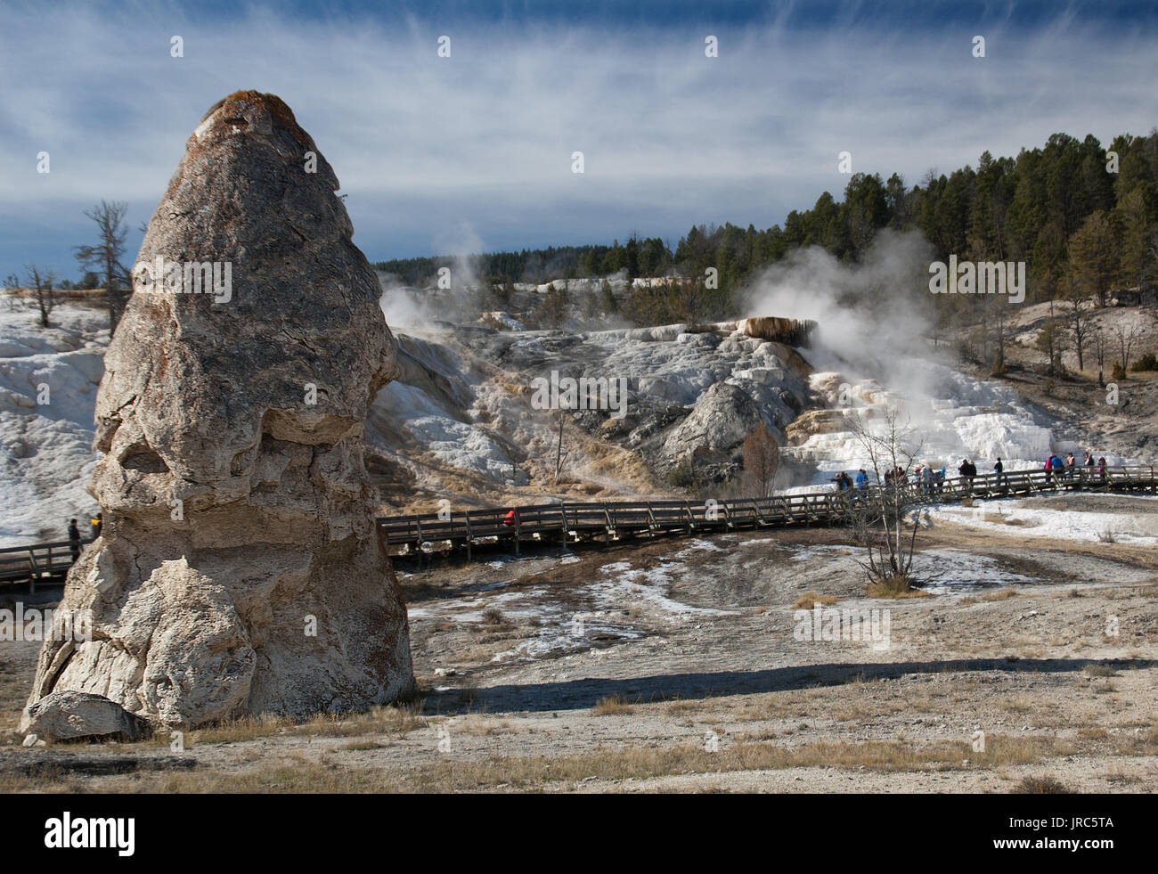 Travertine in yellowstone hi-res stock photography and images - Alamy