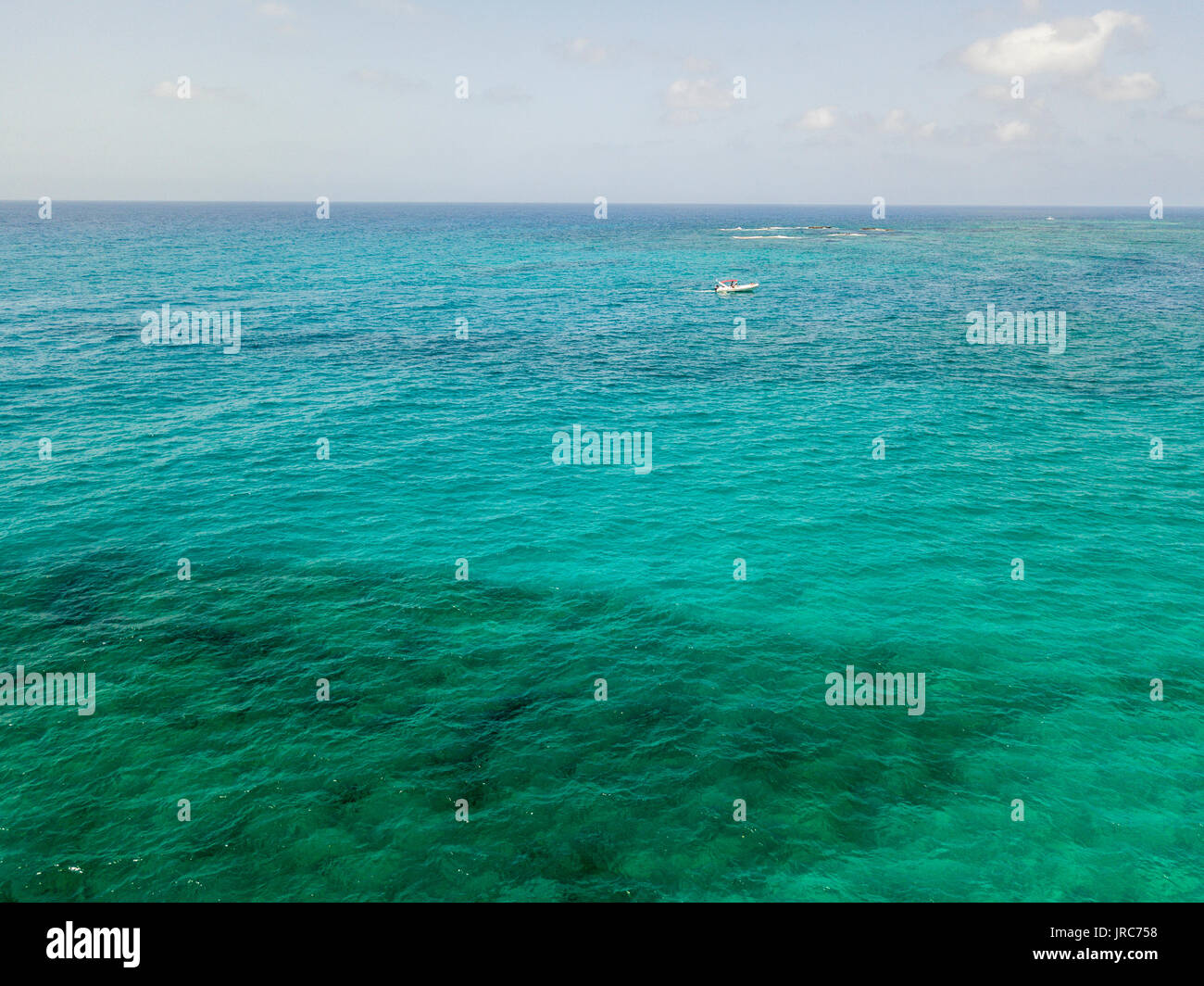 Aerial view of rocks on the sea. Overview of the seabed seen from above ...