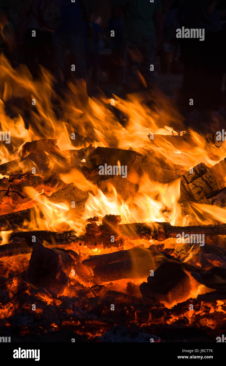 camfire flams closeup traveling cam fire. campfire render Stock Photo ...